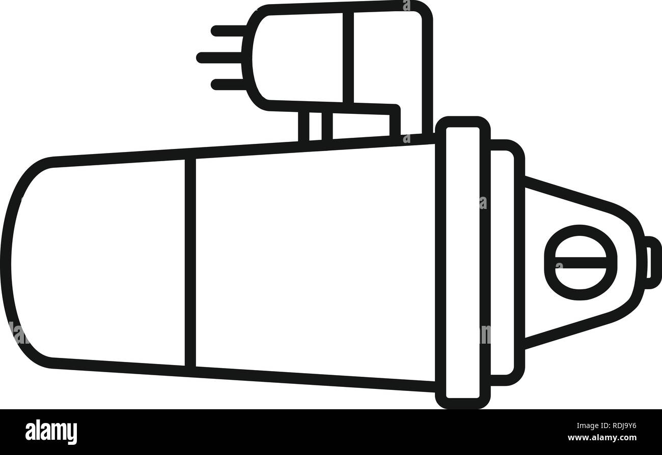 Car starter icon. Outline car starter vector icon for web design ...