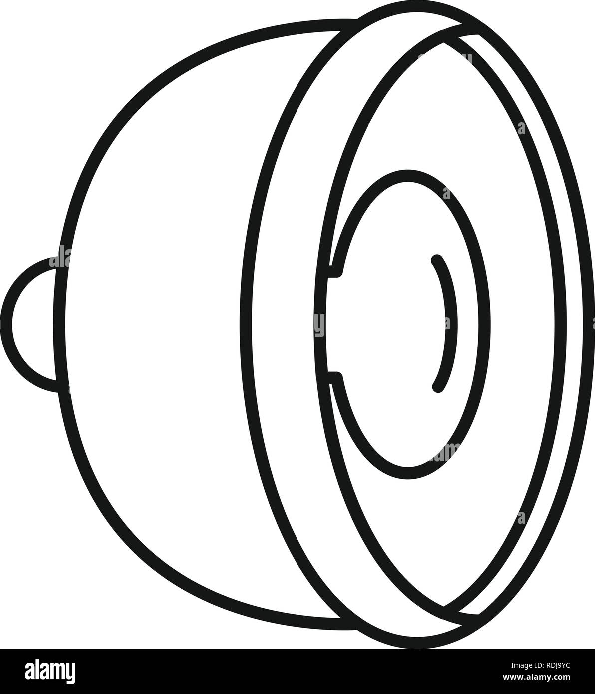 Car signal icon. Outline car signal vector icon for web design isolated ...