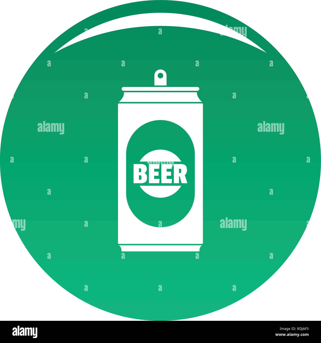 Beer can icon. Simple illustration of beer can vector icon for any ...