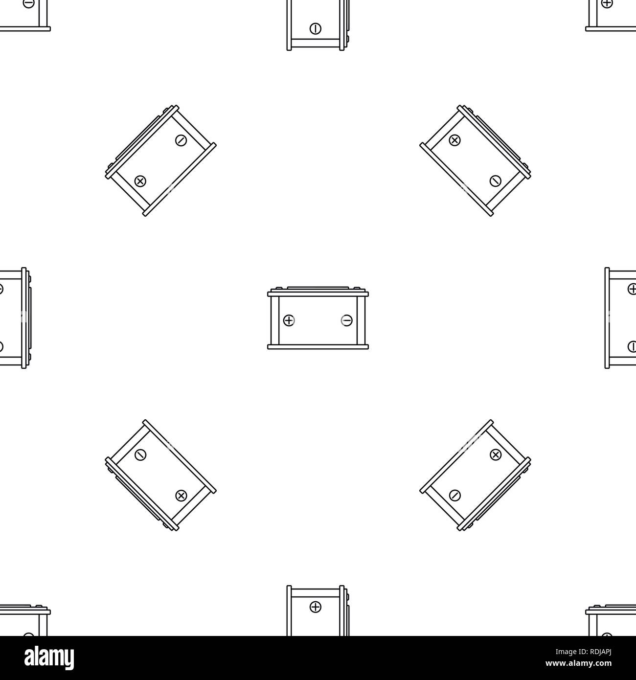 Car battery icon. Outline illustration of car battery vector icon for ...