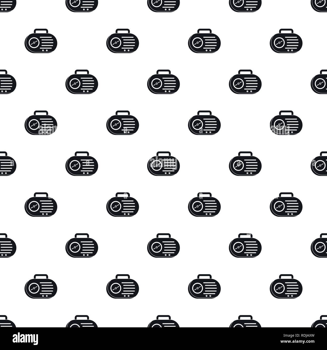 Portable radio pattern seamless vector repeat geometric for any web design Stock Vector Image ...