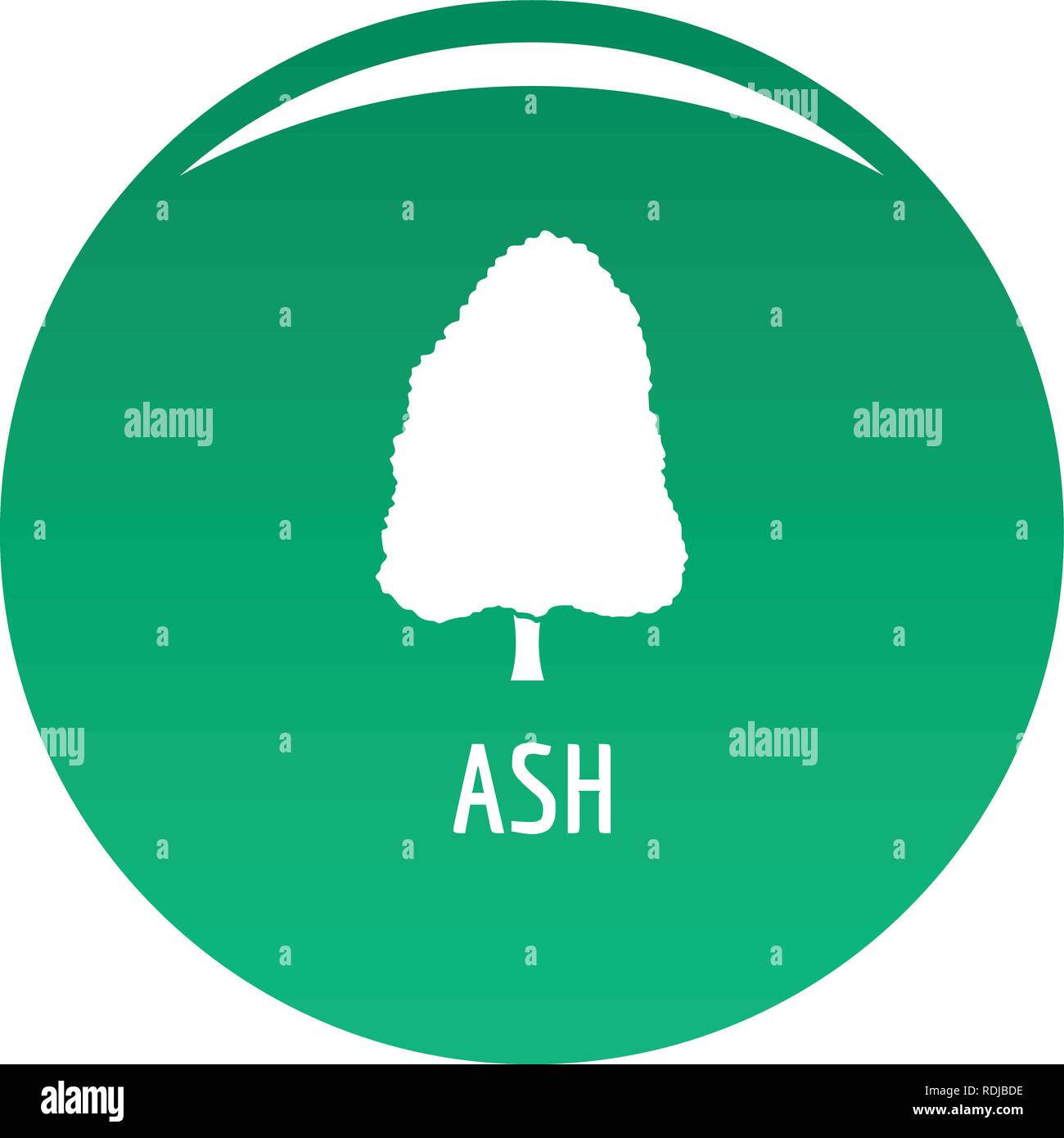 Ash tree icon. Simple illustration of ash tree vector icon for any ...
