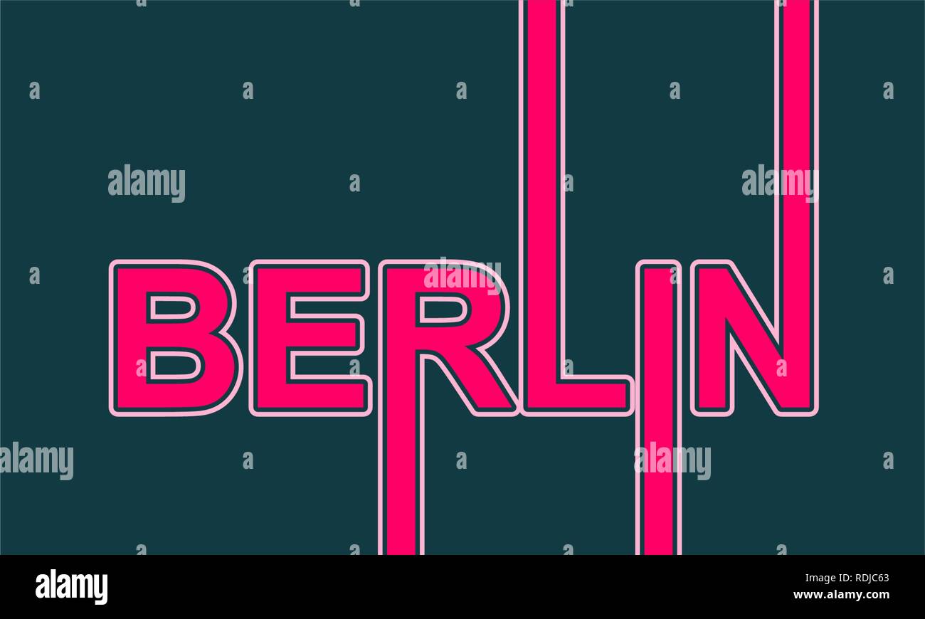 Berlin city name Stock Vector Image & Art - Alamy