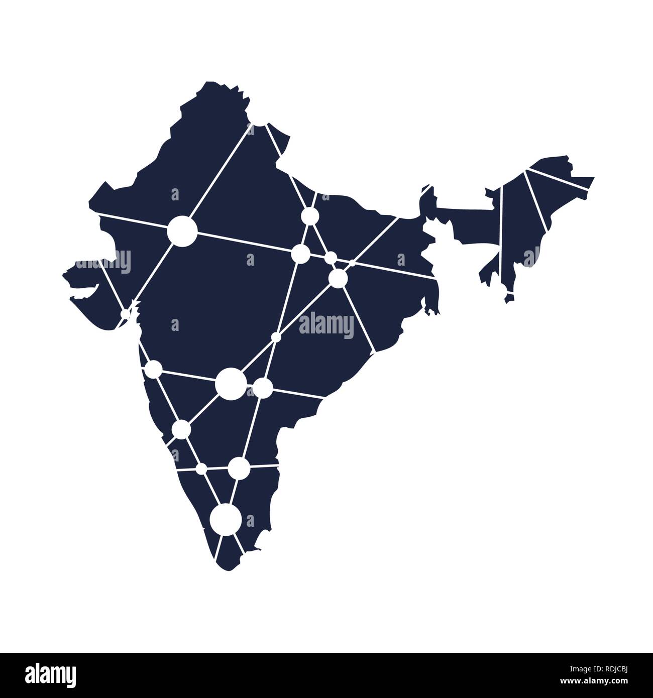 India Map Cut Out Stock Images & Pictures - Alamy