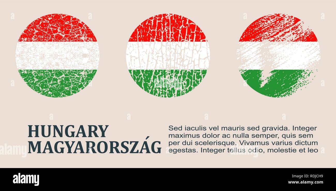 Hungary flag design concept Stock Vector Image & Art - Alamy