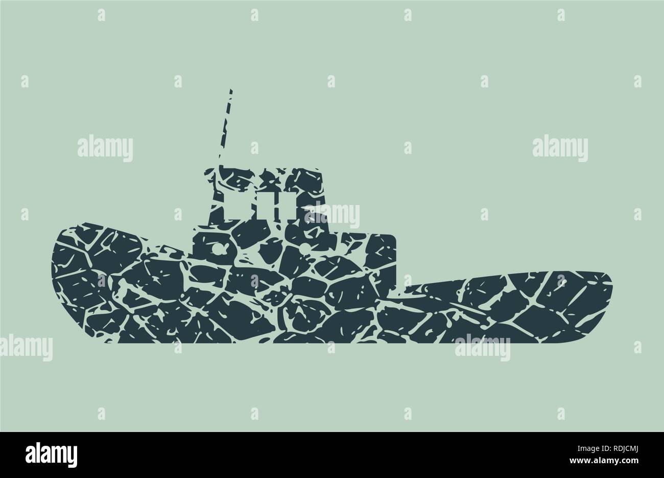Ship tug boat Stock Vector Images - Alamy