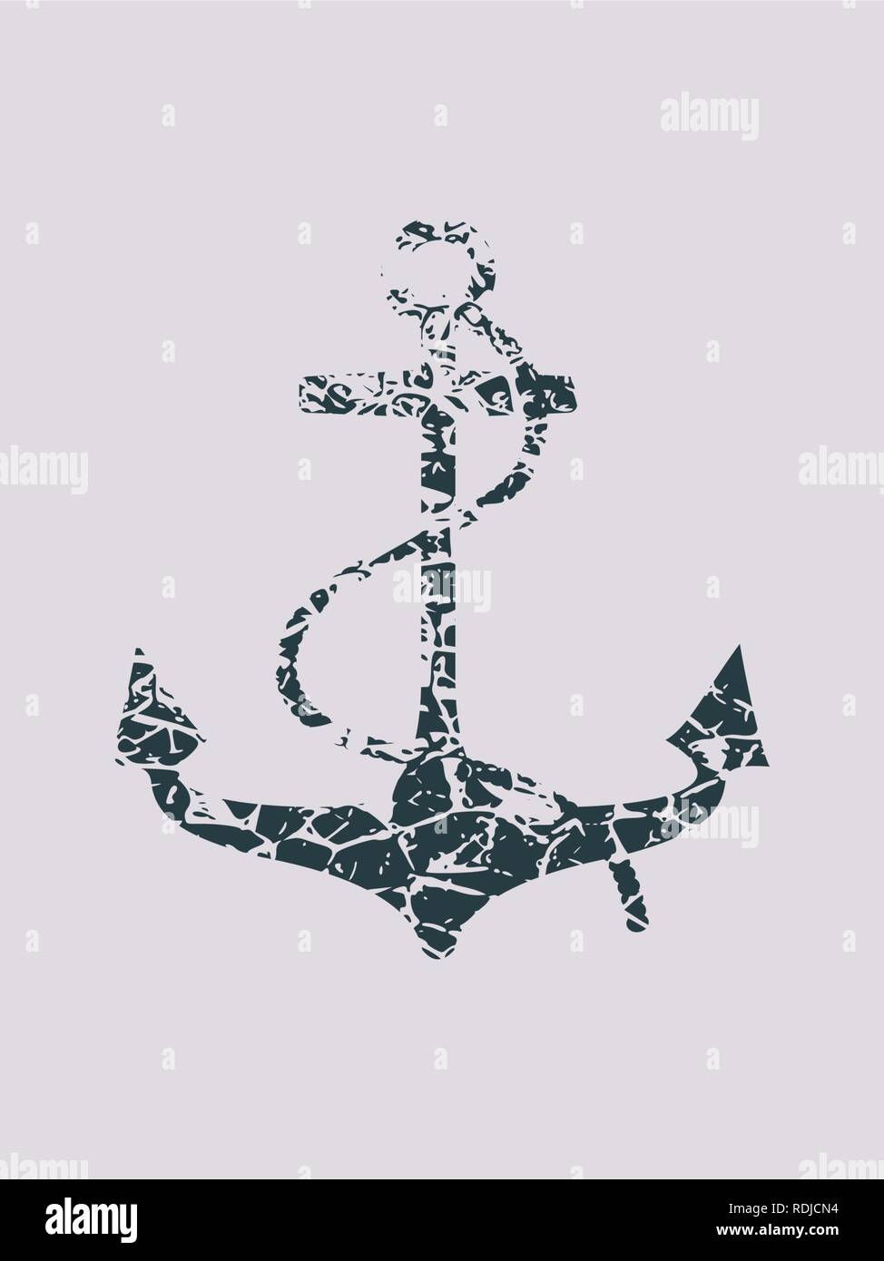 Concrete anchor Stock Vector Images - Alamy