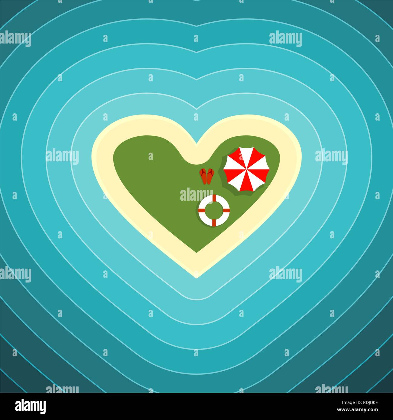 Top view of the island Stock Vector Image & Art - Alamy