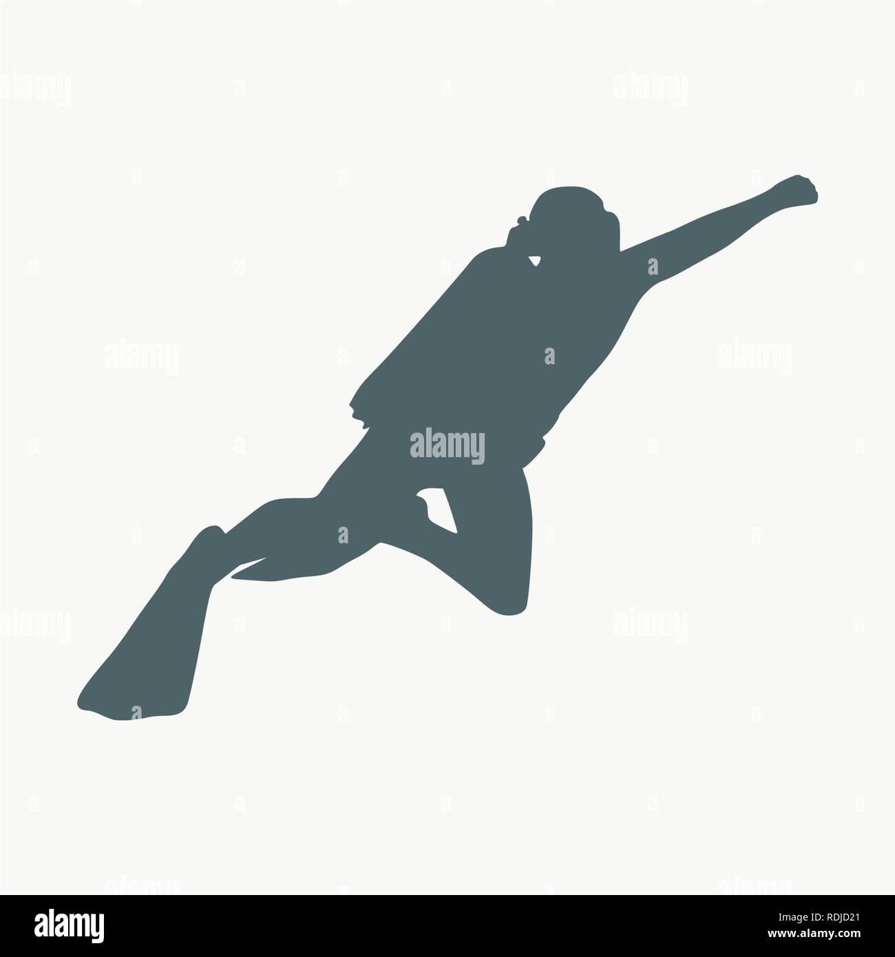Dive gesture Stock Vector Images - Alamy