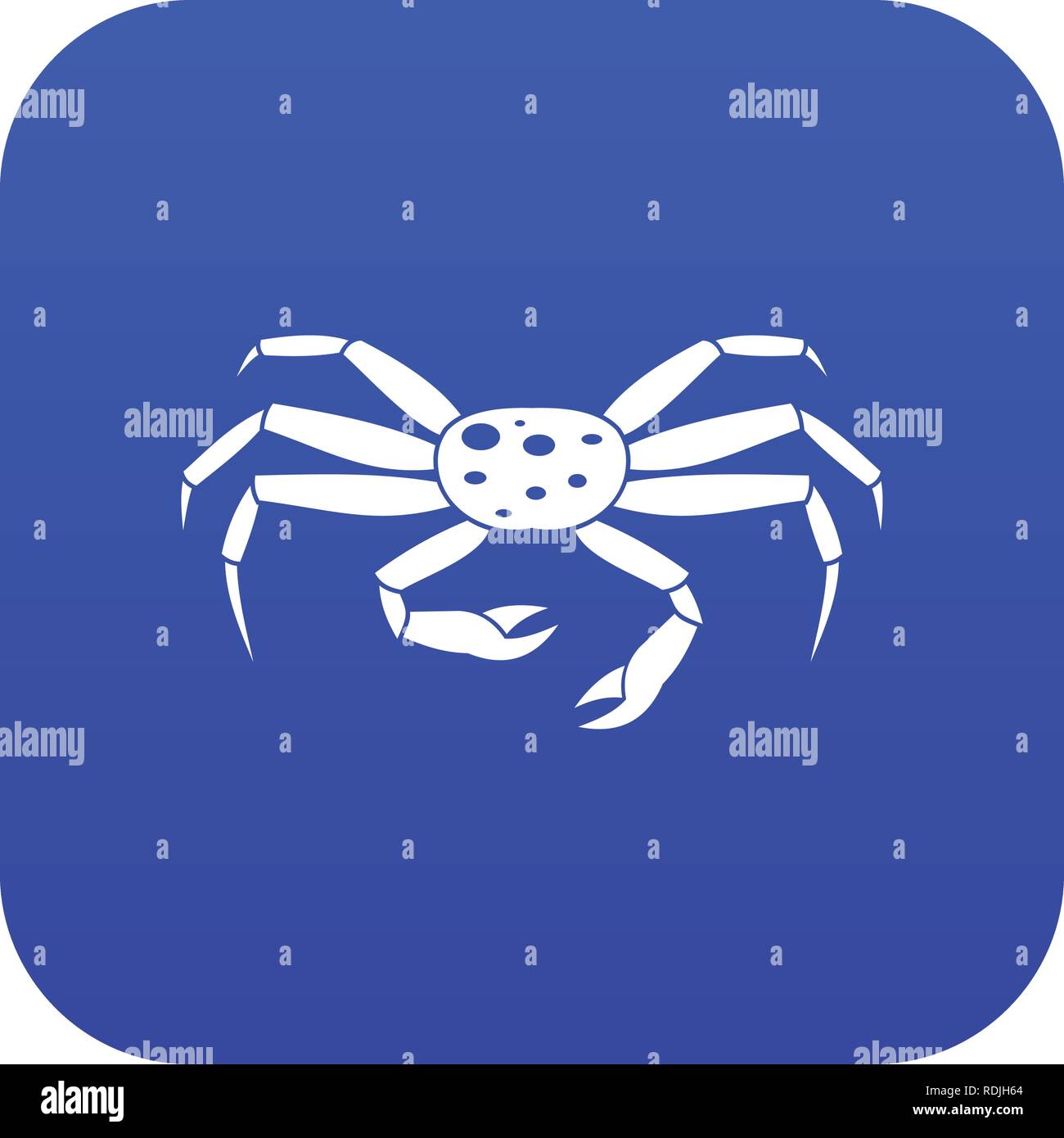 Crab seafood icon digital blue Stock Vector Image & Art - Alamy