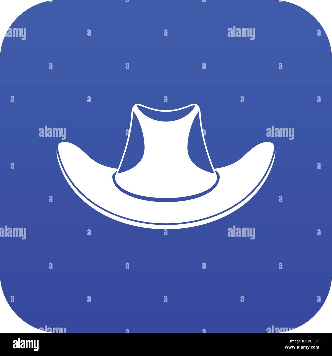 Cowboy hat icon digital blue Stock Vector Image & Art - Alamy