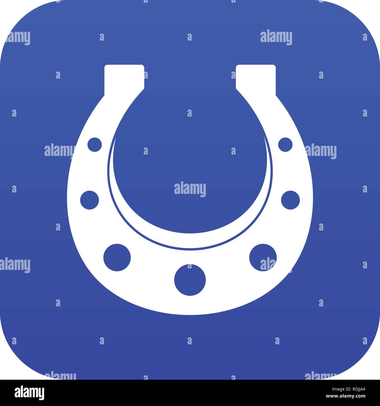 Horseshoe icon digital blue Stock Vector Image & Art - Alamy