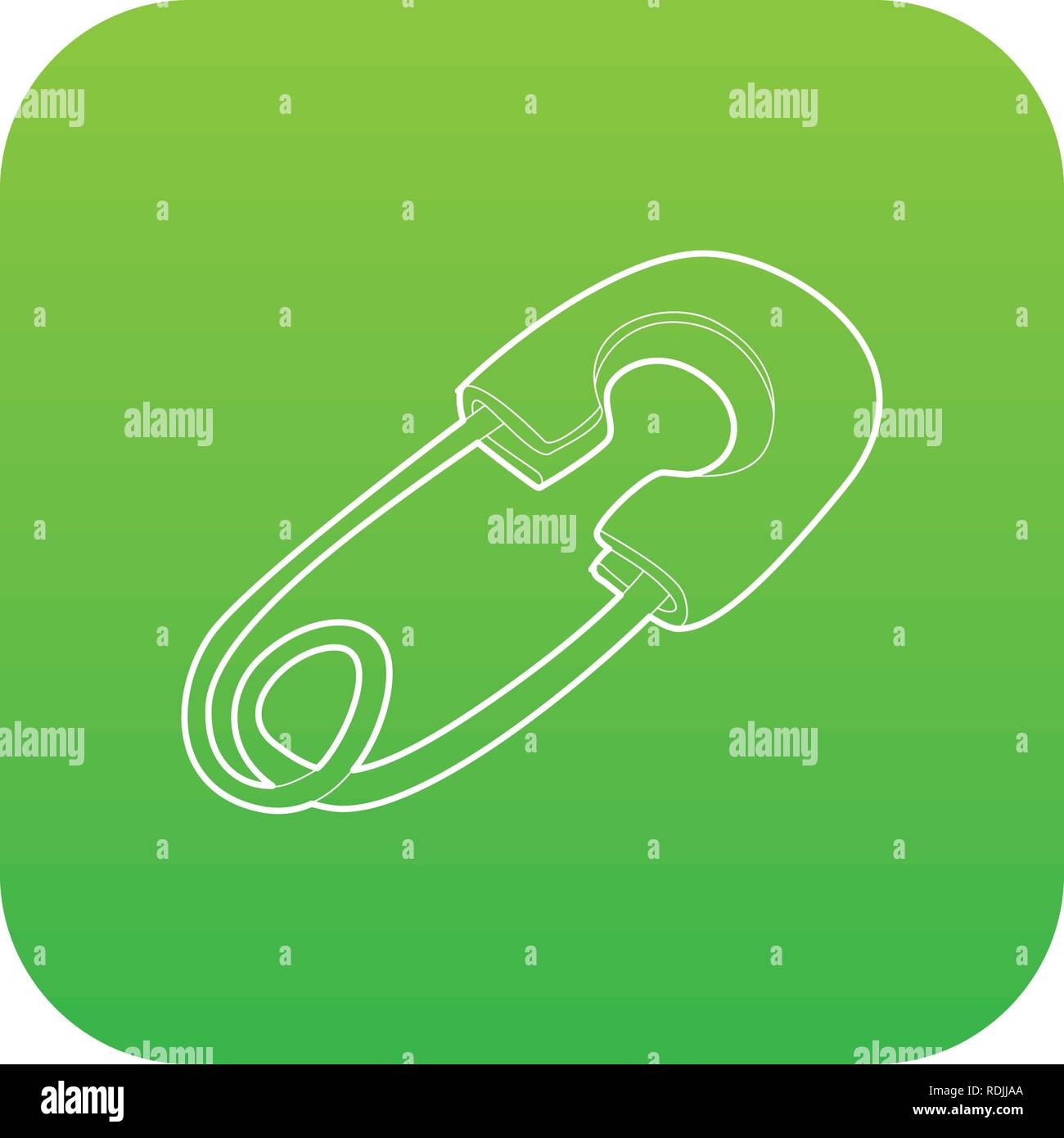 Safety pin icon isometric hi-res stock photography and images - Alamy