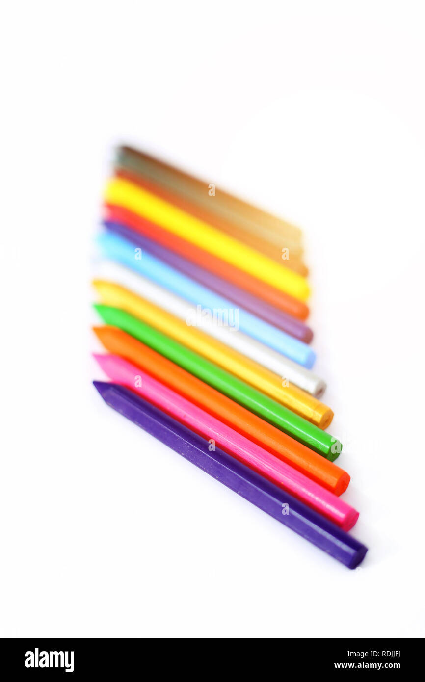 Beautiful colored in a row. Isolated on the white background Stock ...
