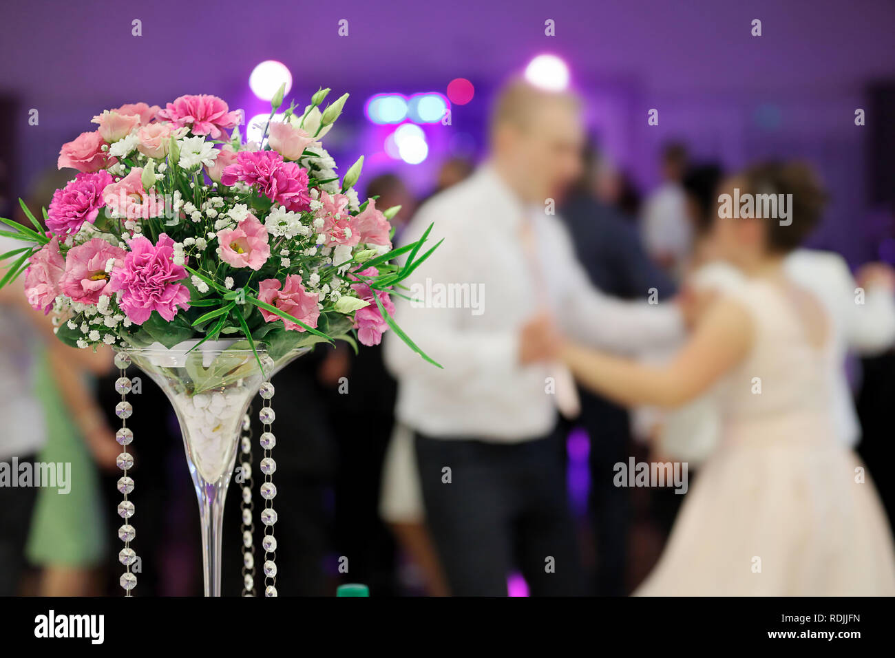 Dancing couples during party event or wedding celebration Stock Photo ...