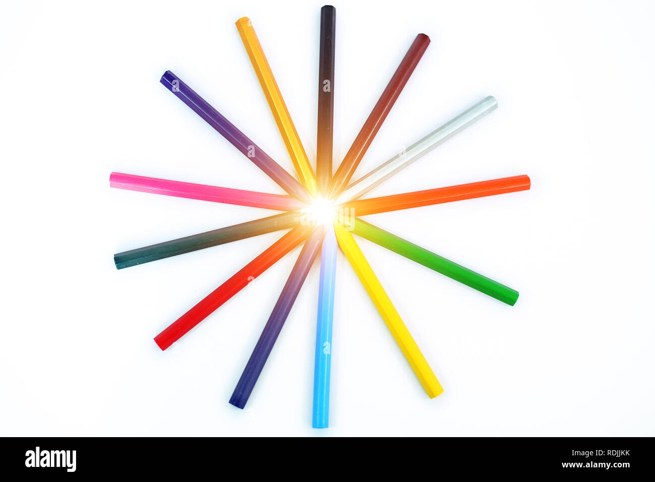 Design of multi sketch colors. Isolated on the white background Stock ...