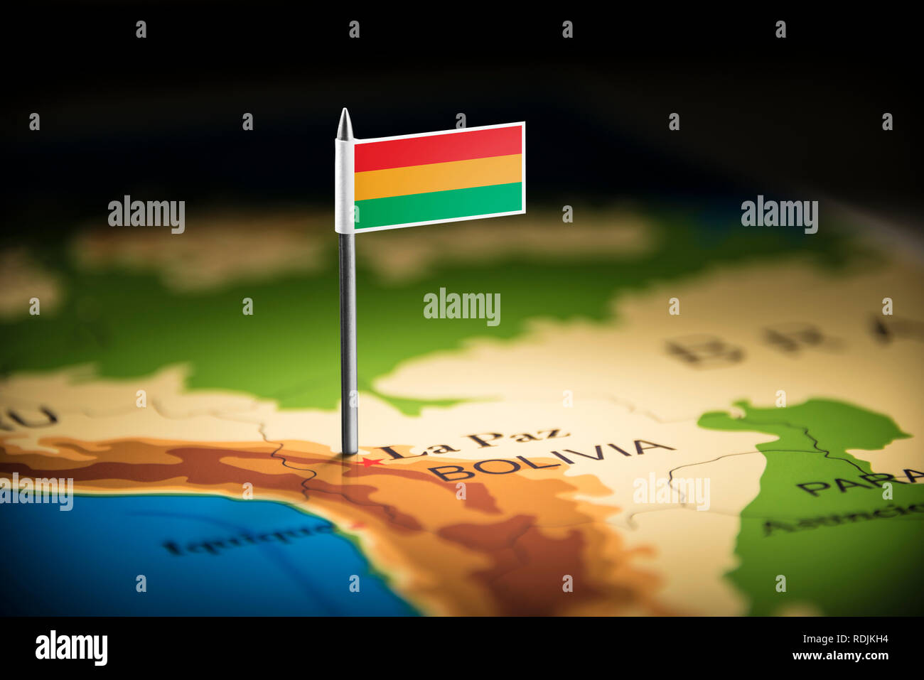 Bolivian flag map hi-res stock photography and images - Alamy