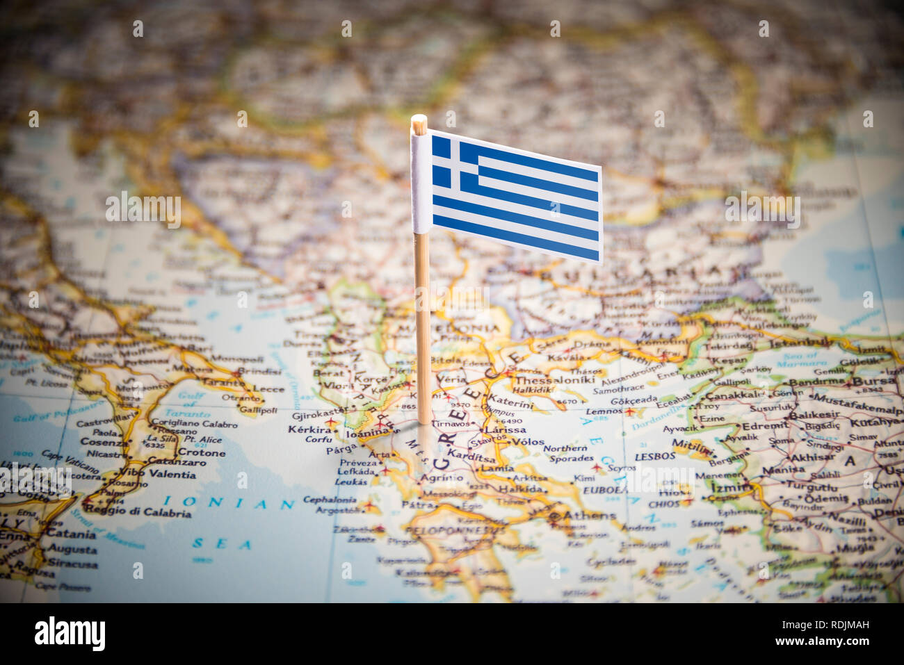 Greece political map hi-res stock photography and images - Alamy