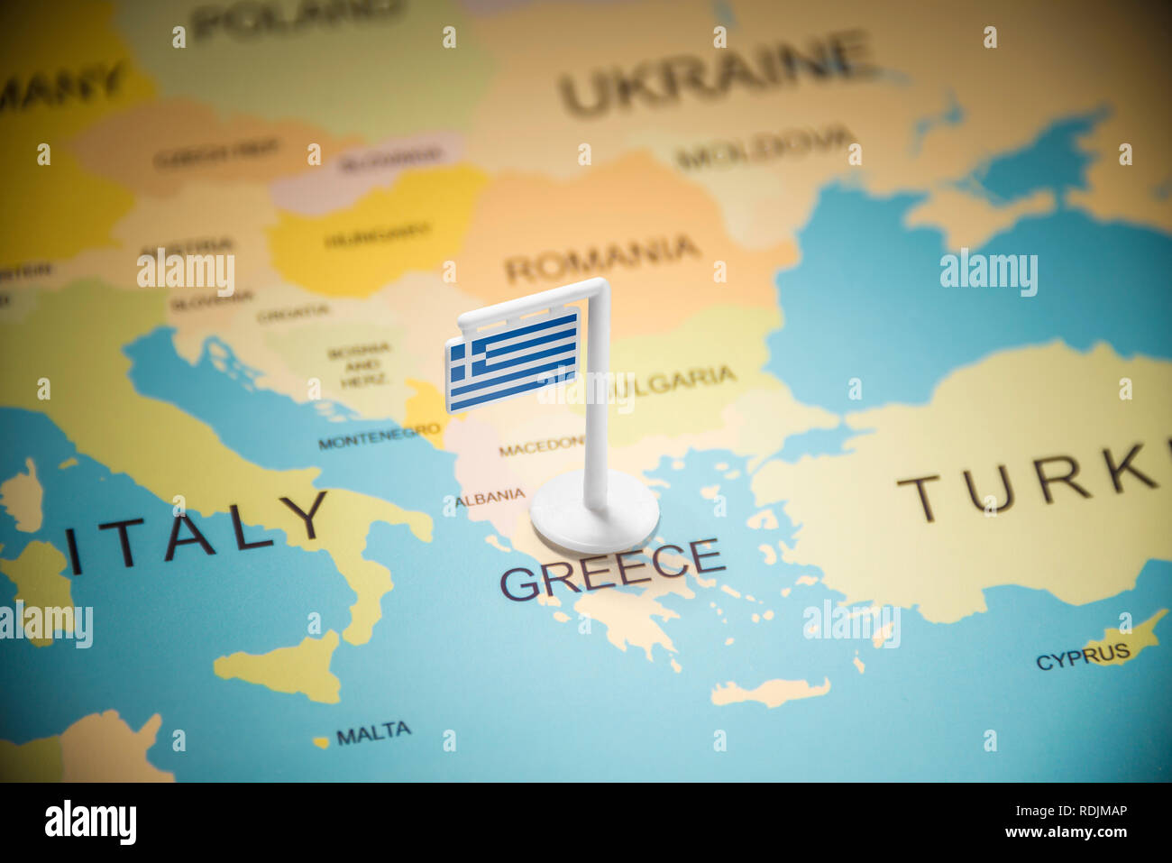 Greece political map hi-res stock photography and images - Alamy