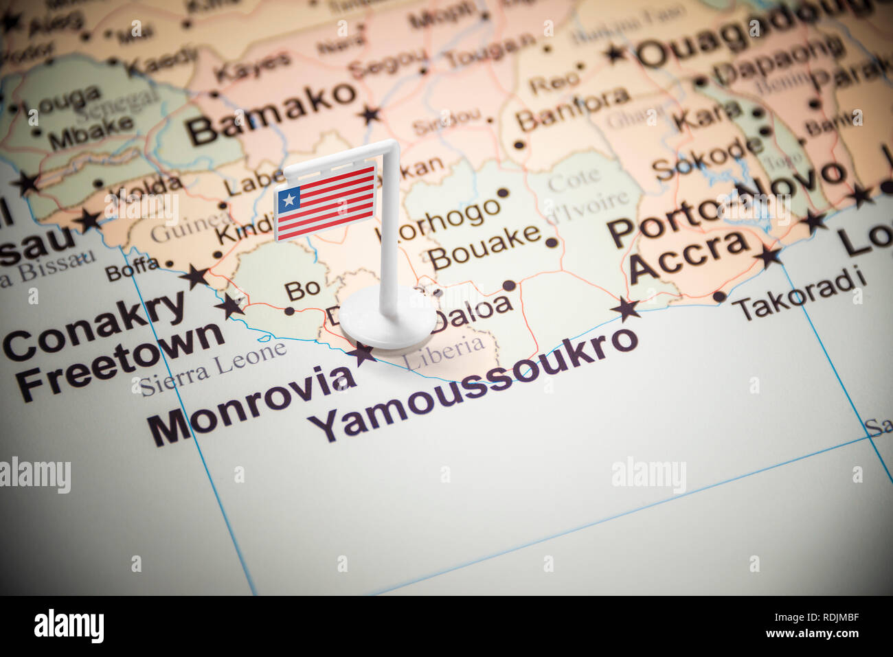 Liberia political map capital monrovia hi-res stock photography and ...