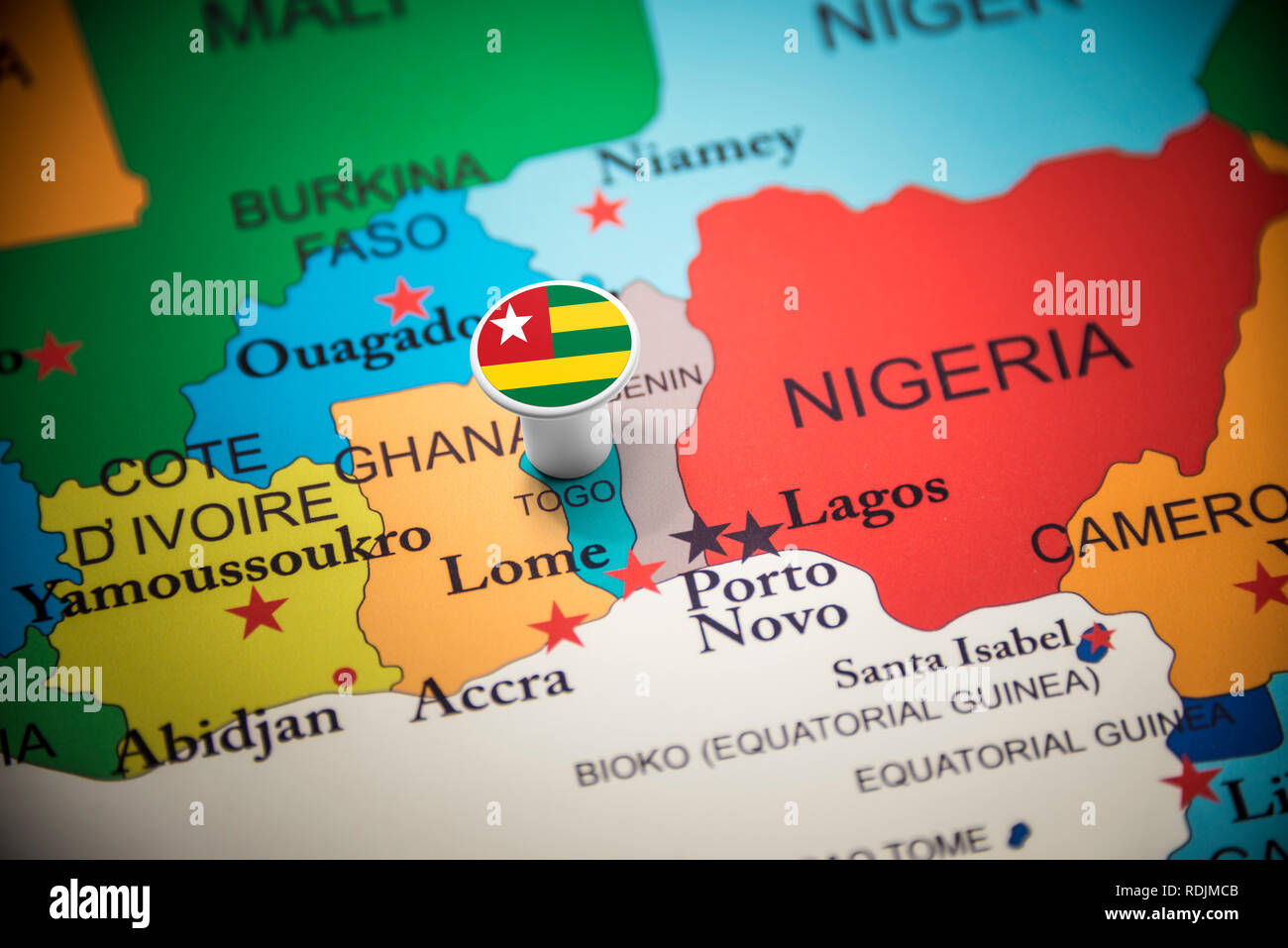 Togo political map capital hi-res stock photography and images - Alamy