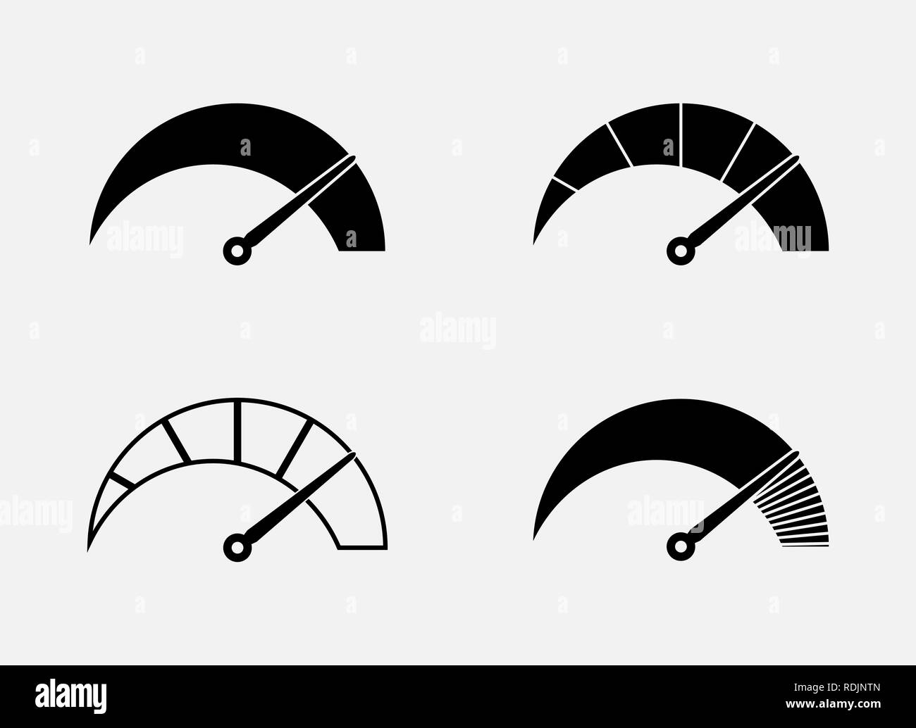 Set of abstract symbols of speed, arrow and scale Stock Vector Image ...