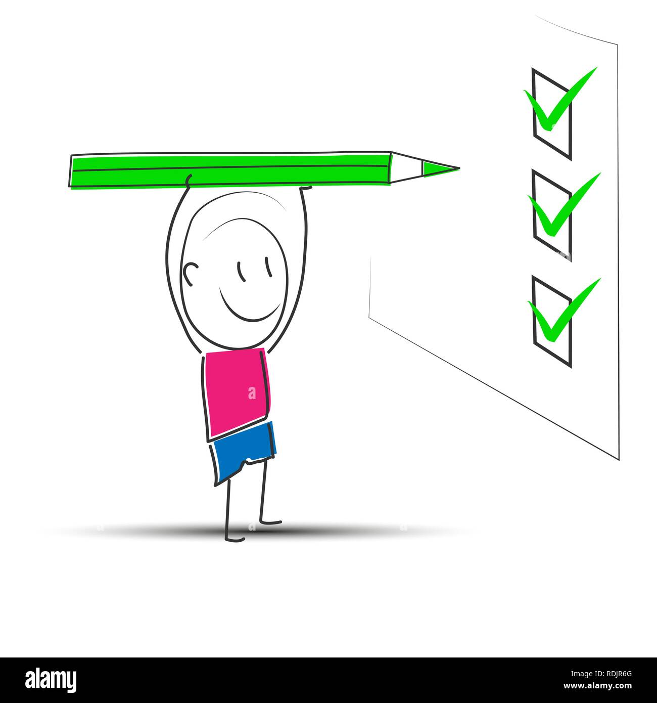 Questionnaire cartoon Cut Out Stock Images & Pictures - Alamy