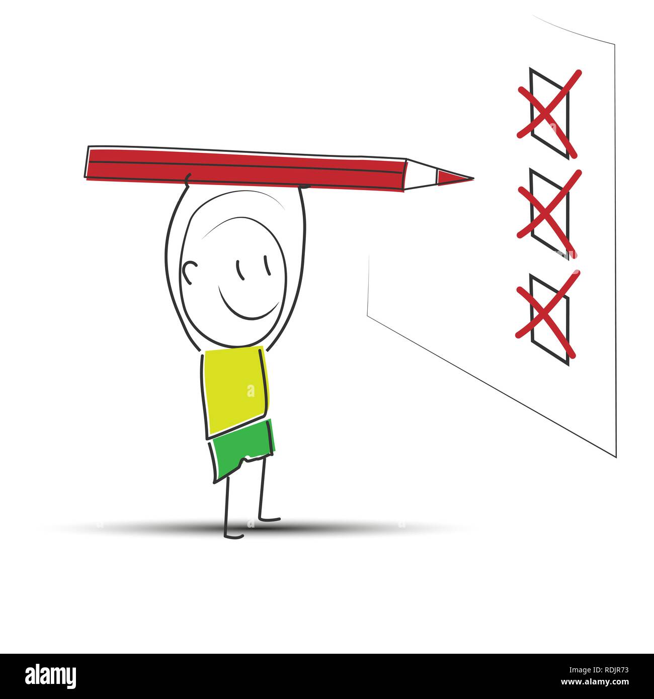 Questionnaire cartoon hi-res stock photography and images - Alamy