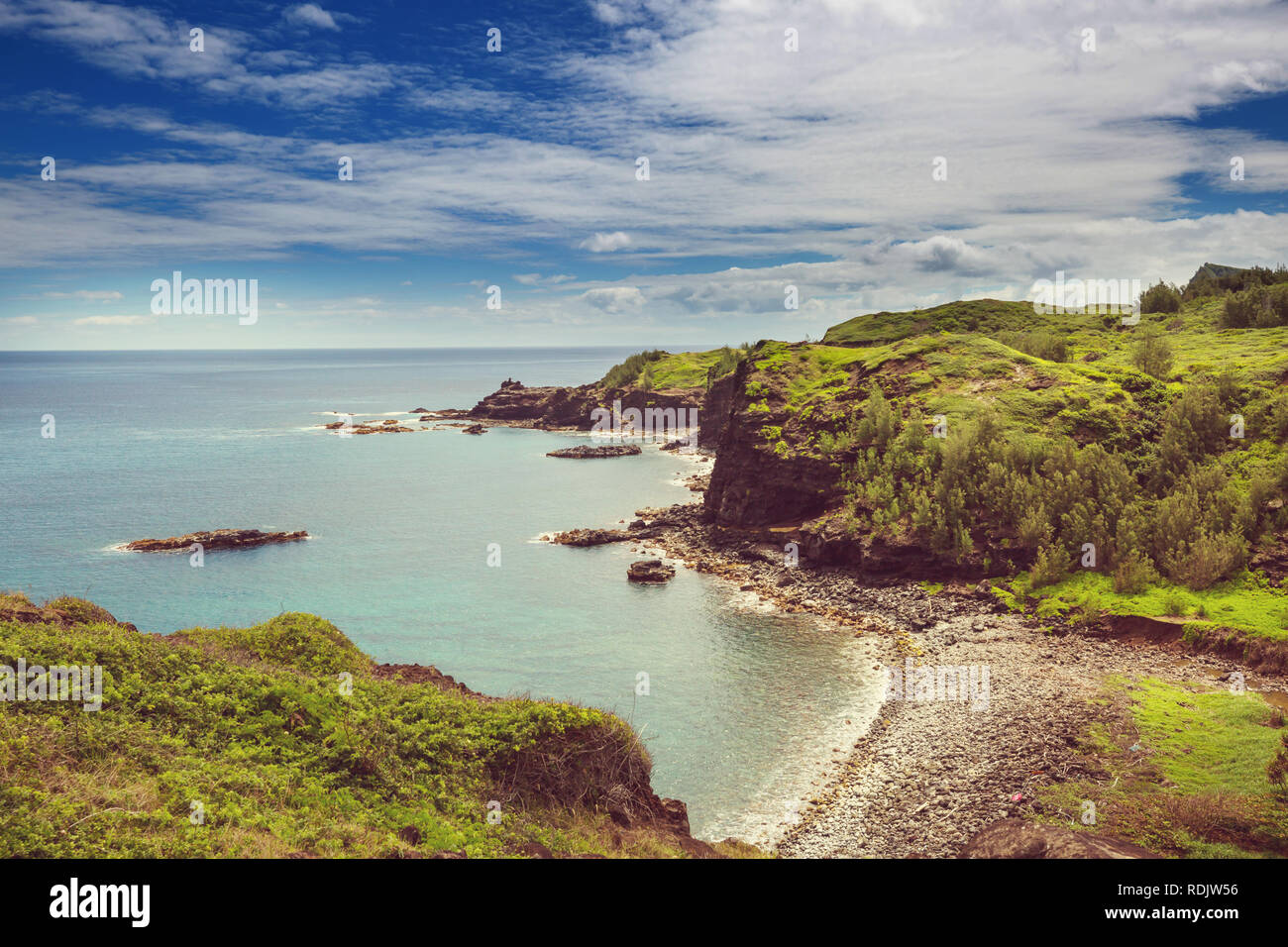 Beautiful tropical landscapes on Maui island, Hawaii Stock Photo - Alamy