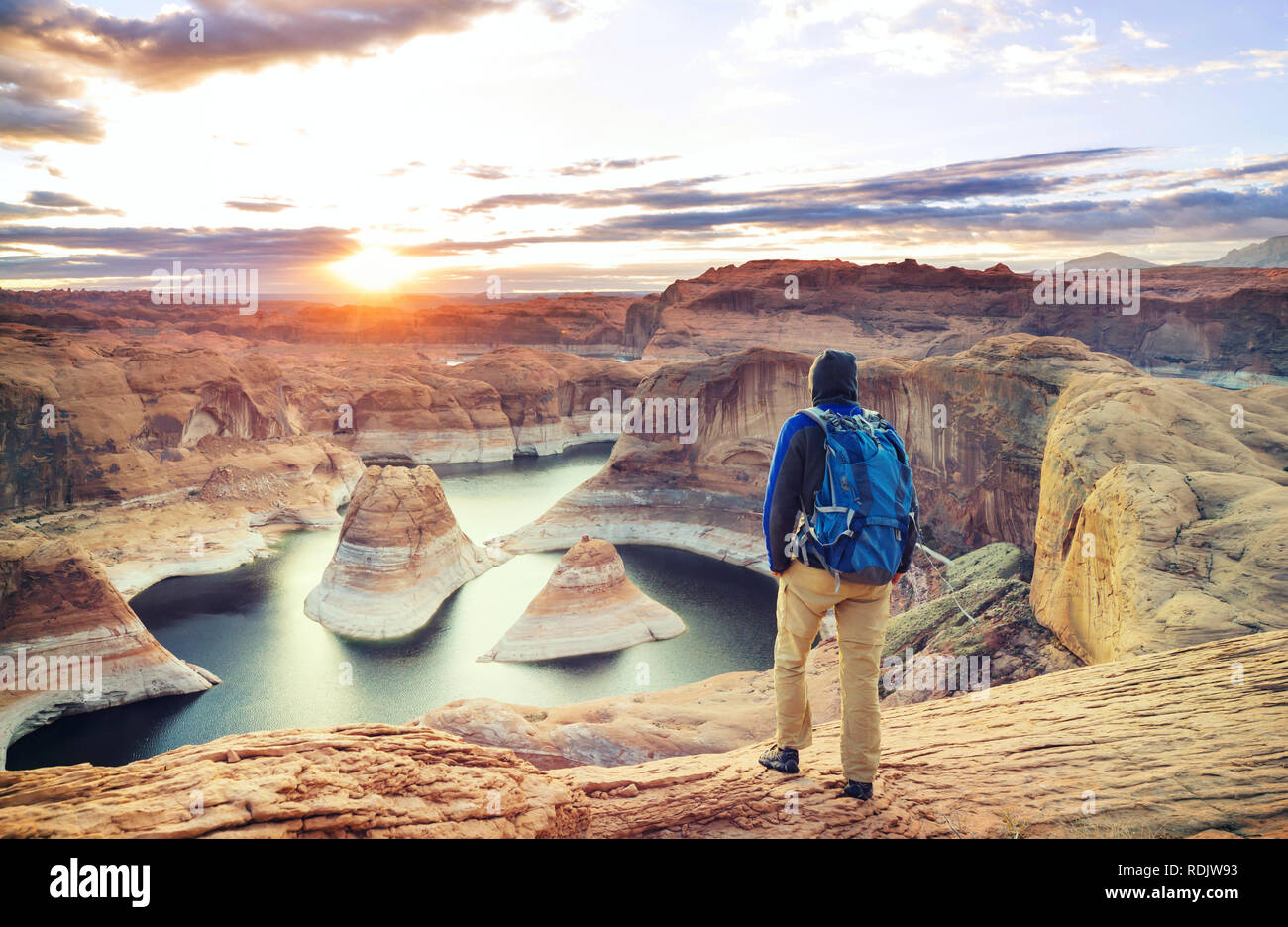Reflection canyon in powell hi-res stock photography and images - Alamy