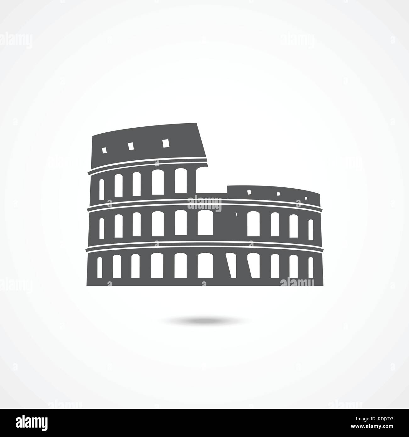 Colosseum icon on white Stock Vector Image & Art - Alamy