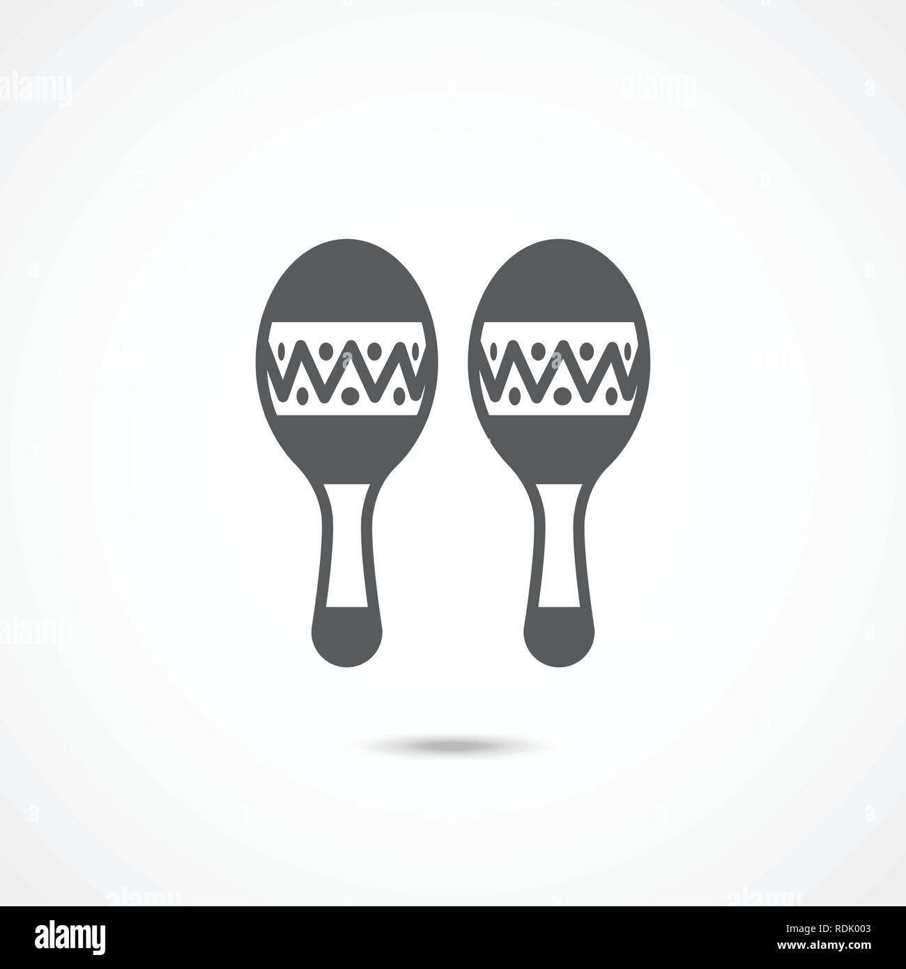 Maracas flat icon Stock Vector Image & Art - Alamy