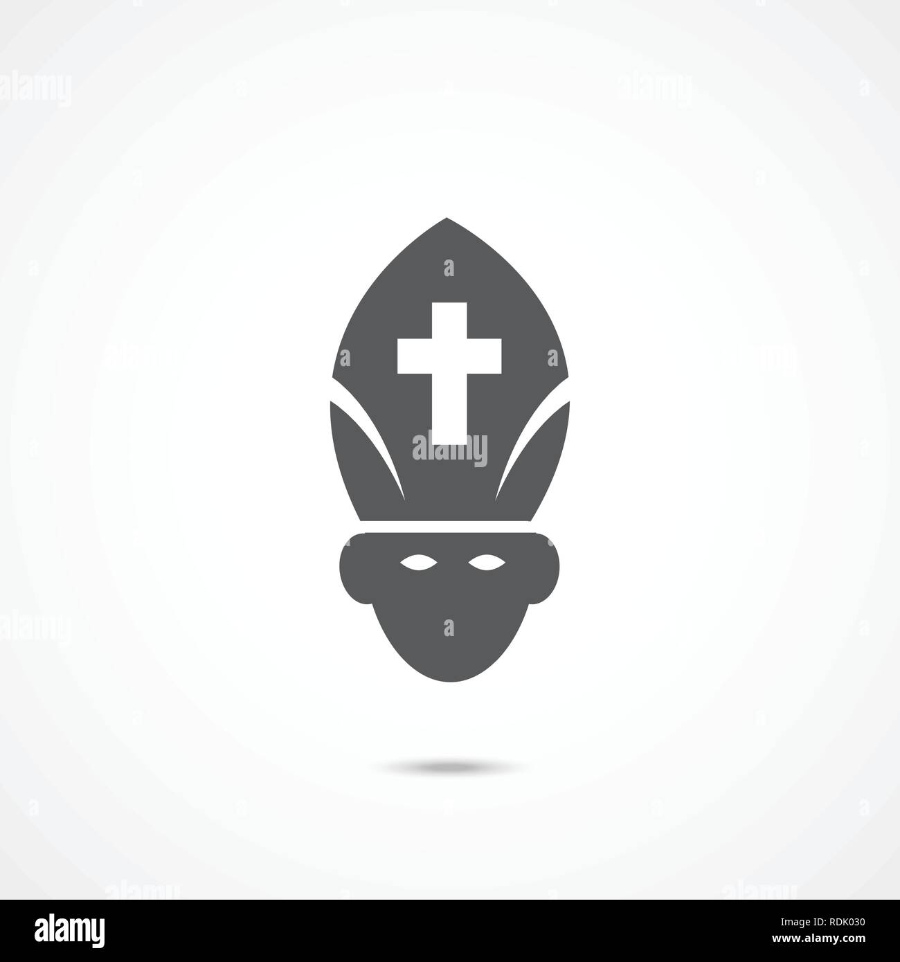 Pope Flat Icon Stock Vector Image & Art - Alamy