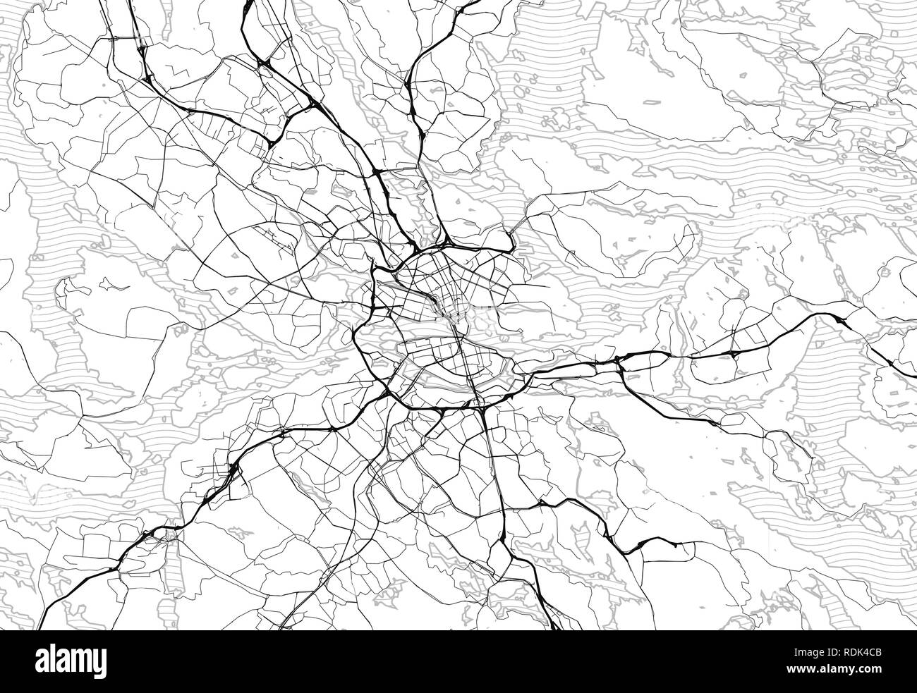 Area map of Stockholm, Sweden. This artmap of Stockholm contains ...