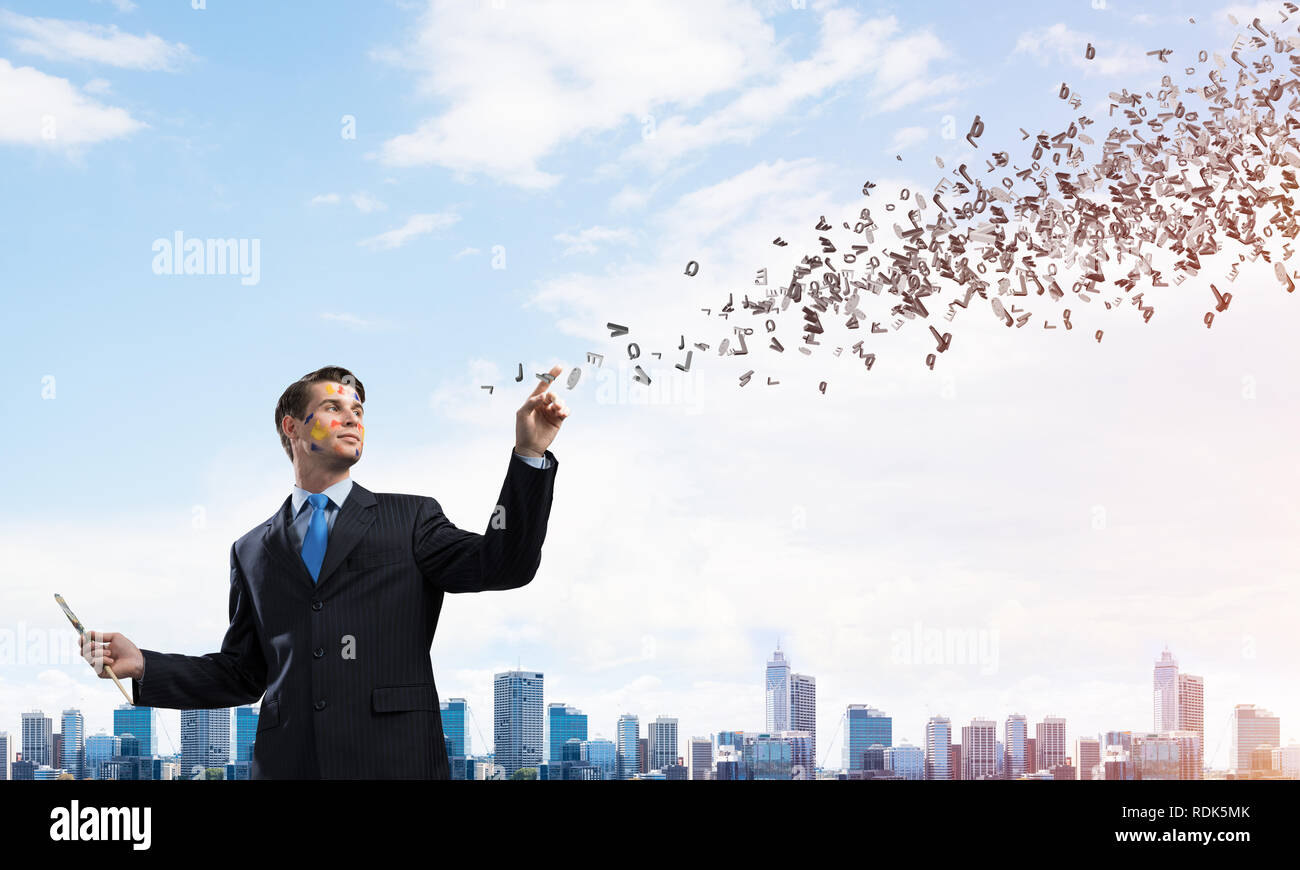 Business inspiration of young man Stock Photo - Alamy