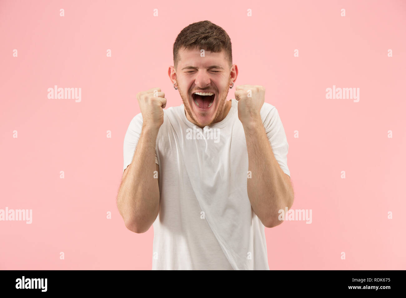 I won. Winning success happy man celebrating being a winner. Dynamic ...