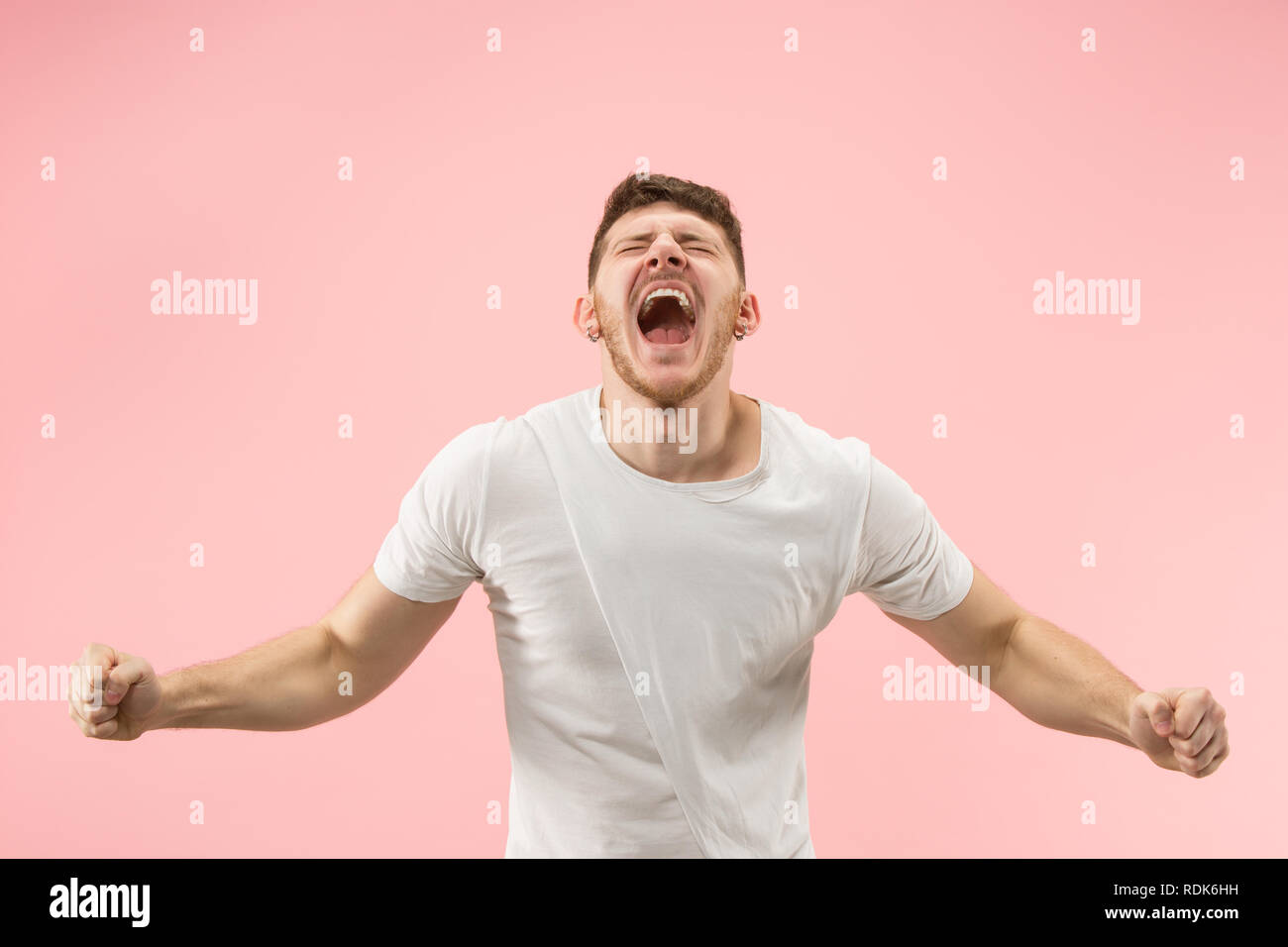 I won. Winning success happy man celebrating being a winner. Dynamic ...