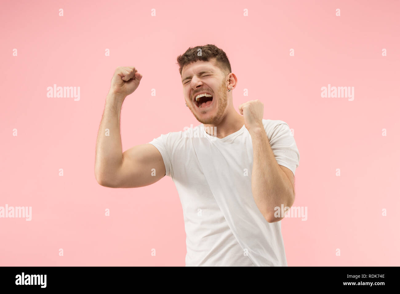 I won. Winning success happy man celebrating being a winner. Dynamic ...