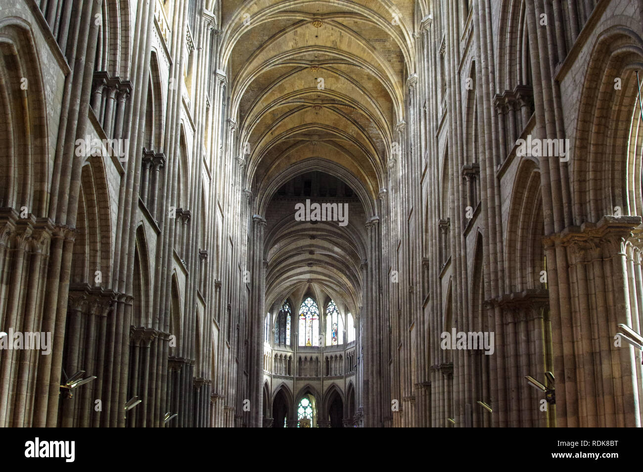 Church ceiling architecture, typical interior for gothic style. Europe ...