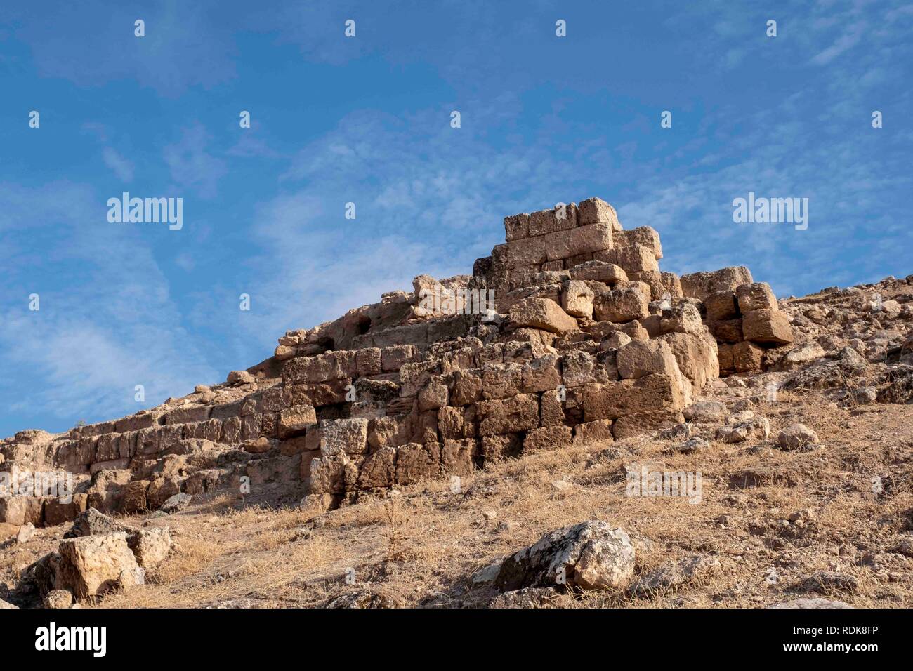 Ruins of the temple of the Seven Planets at Sogmatar in Sanliurfa ...
