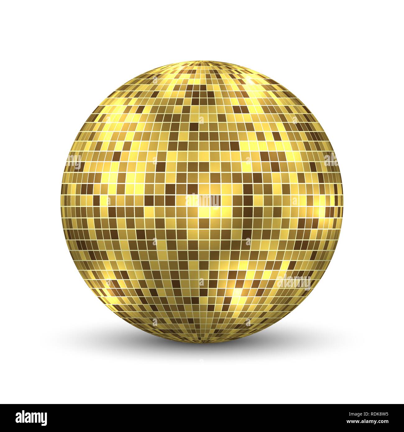 Mirror disco ball isolated. Night Club party design element Stock ...