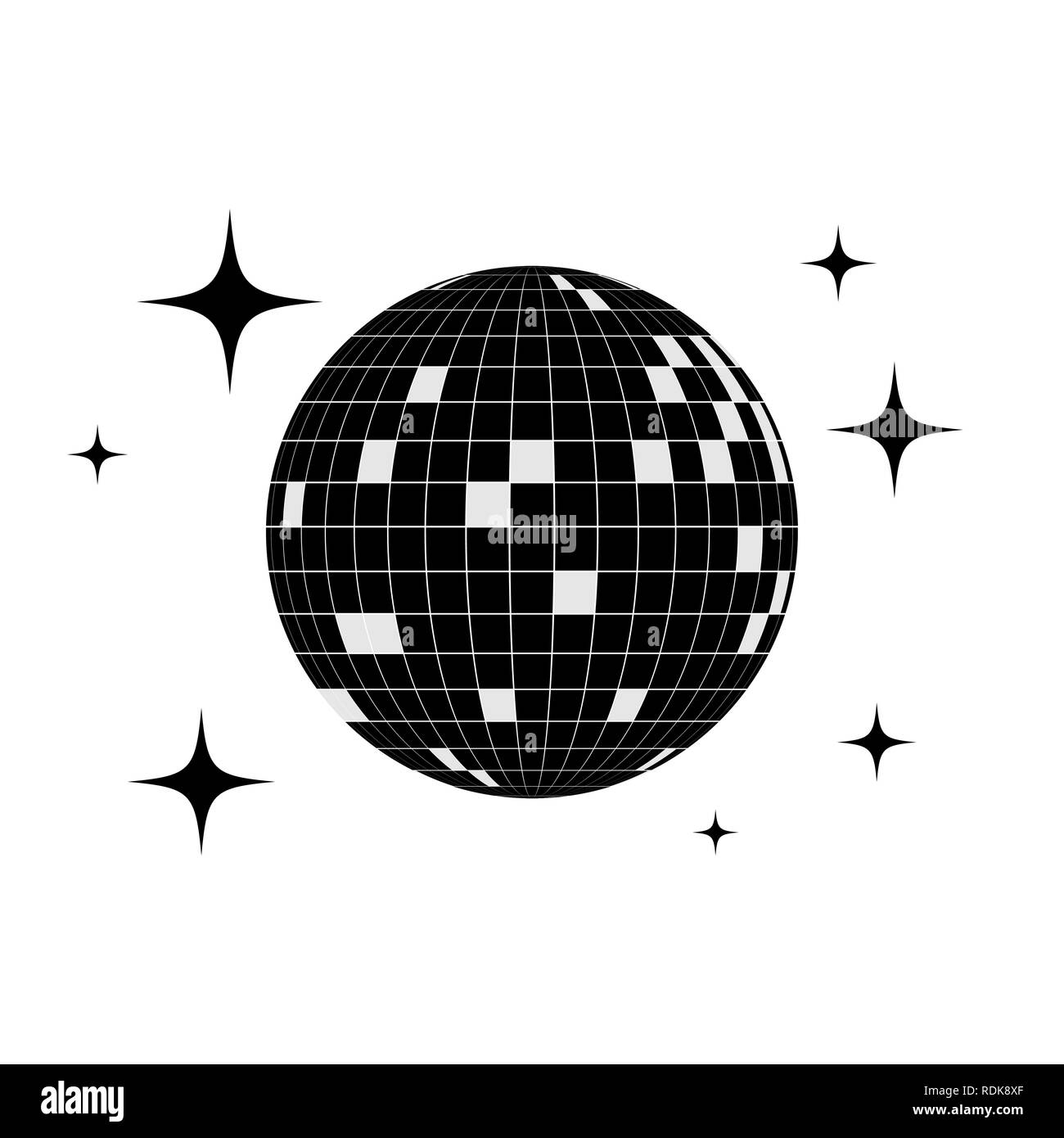 Disco ball icon. Vector illustration Stock Vector Image & Art - Alamy