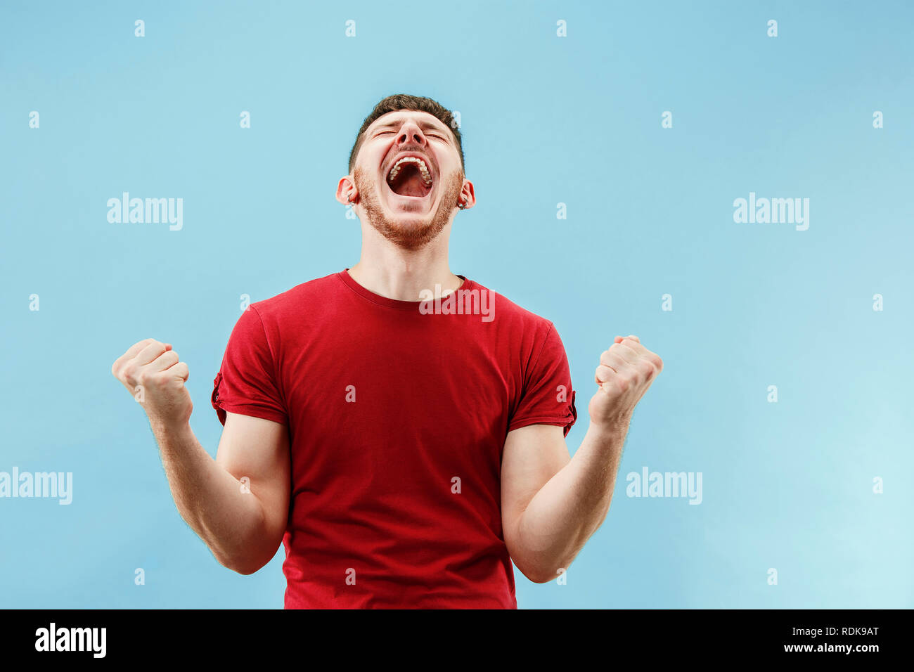 I won. Winning success happy man celebrating being a winner. Dynamic ...