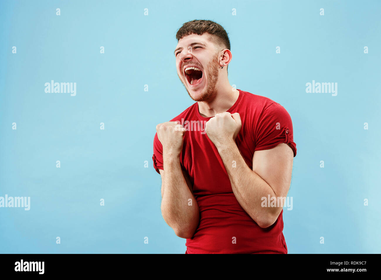 I won. Winning success happy man celebrating being a winner. Dynamic ...