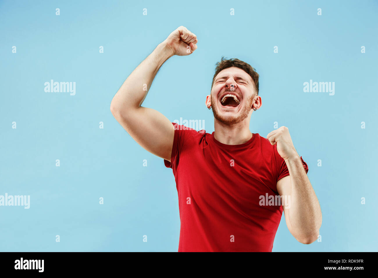 I won. Winning success happy man celebrating being a winner. Dynamic ...