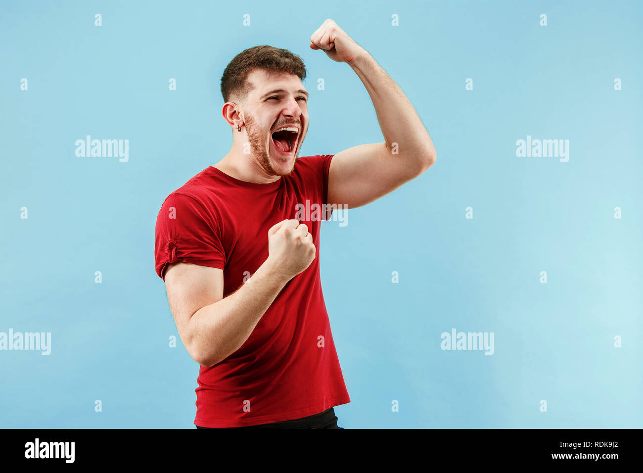 I won. Winning success happy man celebrating being a winner. Dynamic ...