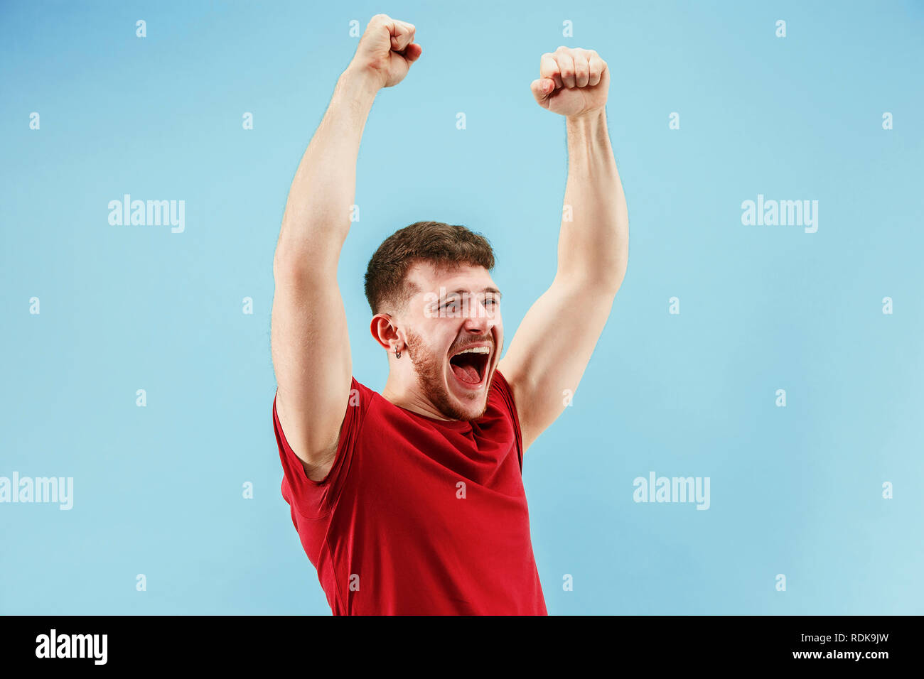 I won. Winning success happy man celebrating being a winner. Dynamic ...