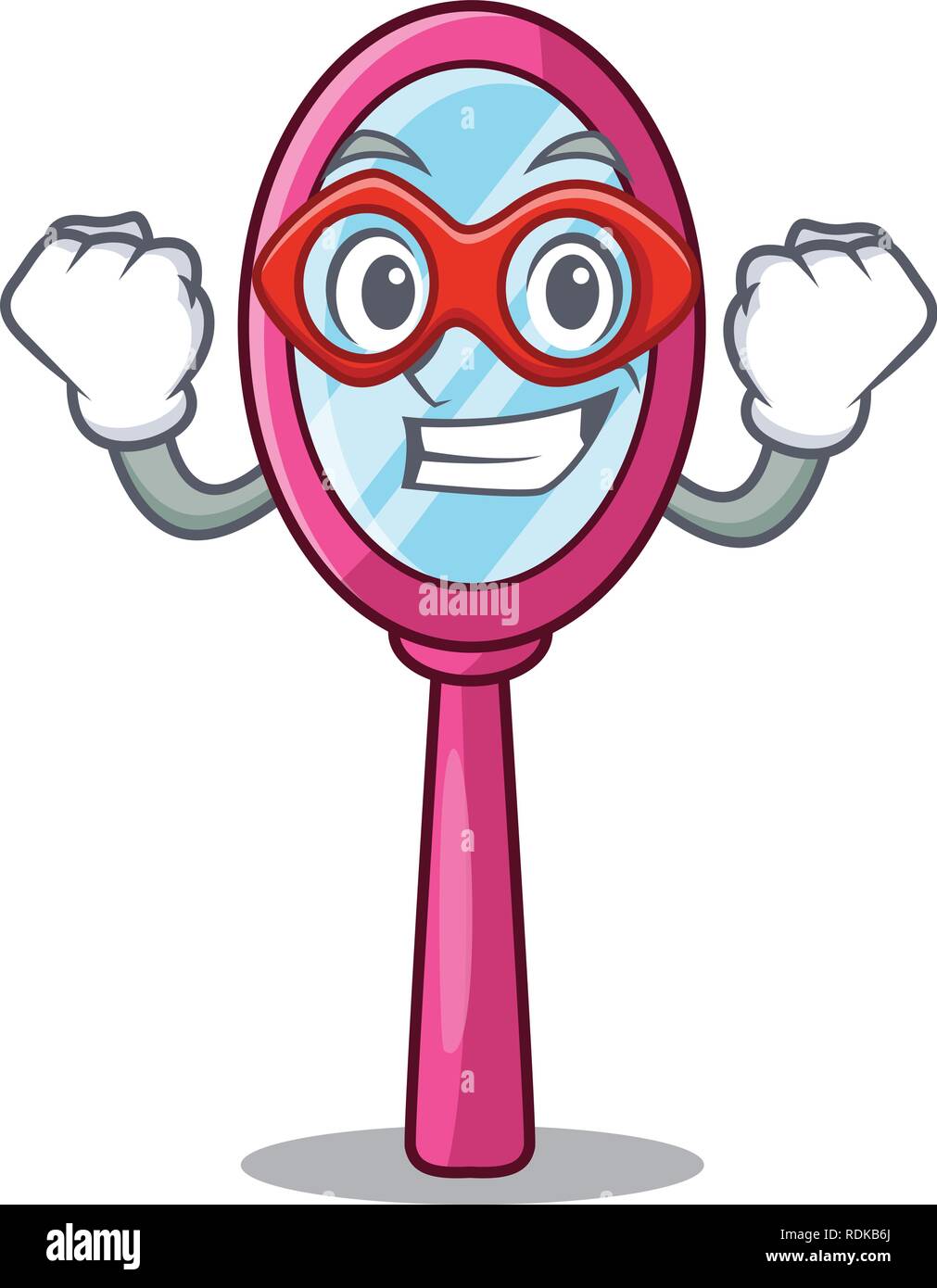 Super hero mirror isolated with on the mascot Stock Vector Image & Art ...