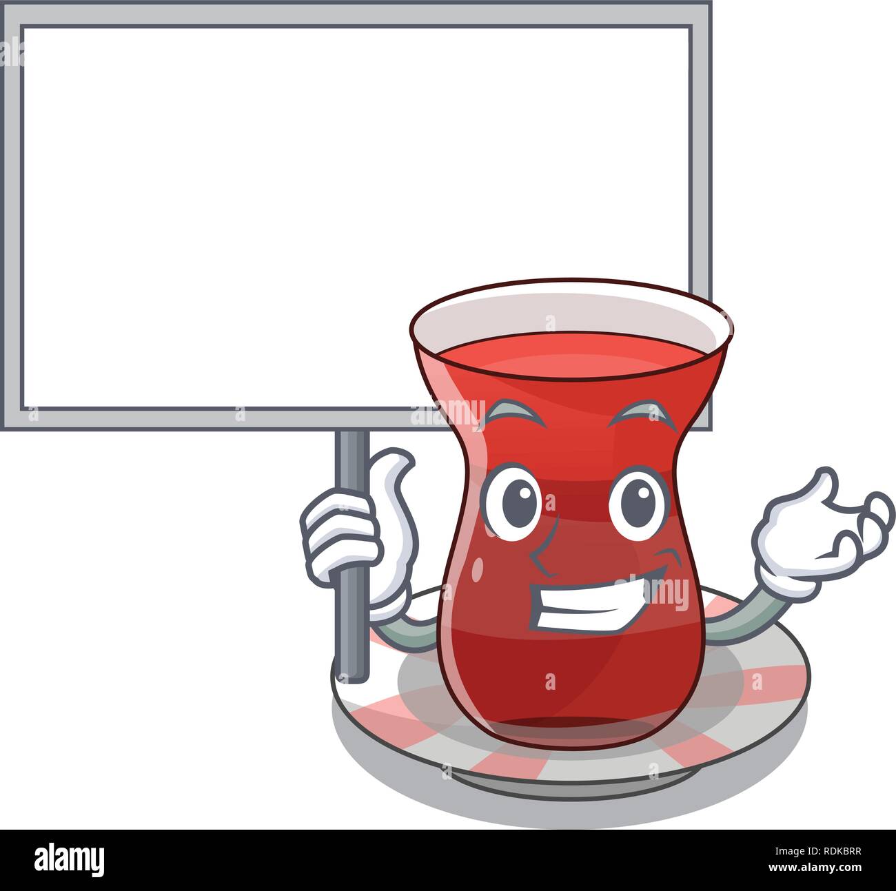 Bring board trukish tea in the cartoon form Stock Vector Image & Art ...