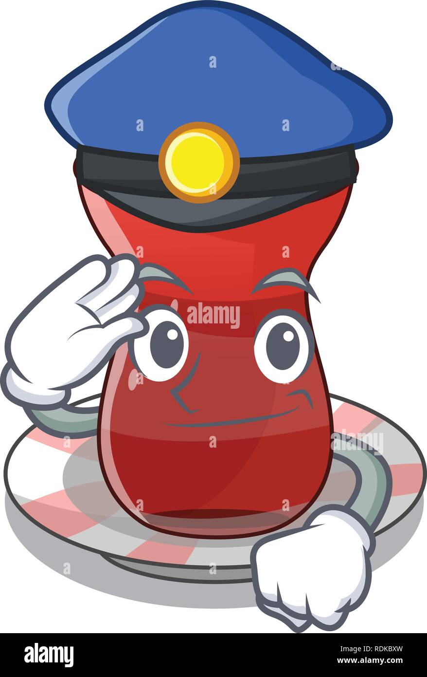 Police trukish tea in the cartoon form Stock Vector Image & Art - Alamy